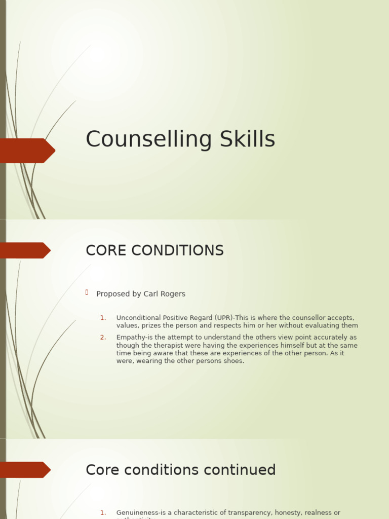 Basic Counselling Skills | PDF | Nonverbal Communication | Psychotherapy