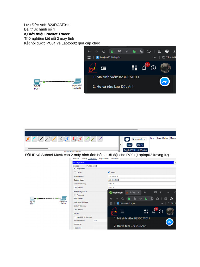 Bài TH C Hành 4 - B23DCAT011 - Lưu Đ C Anh | PDF