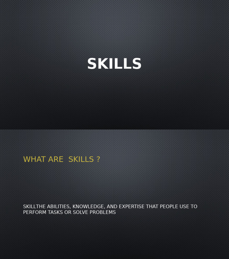 Skills | PDF