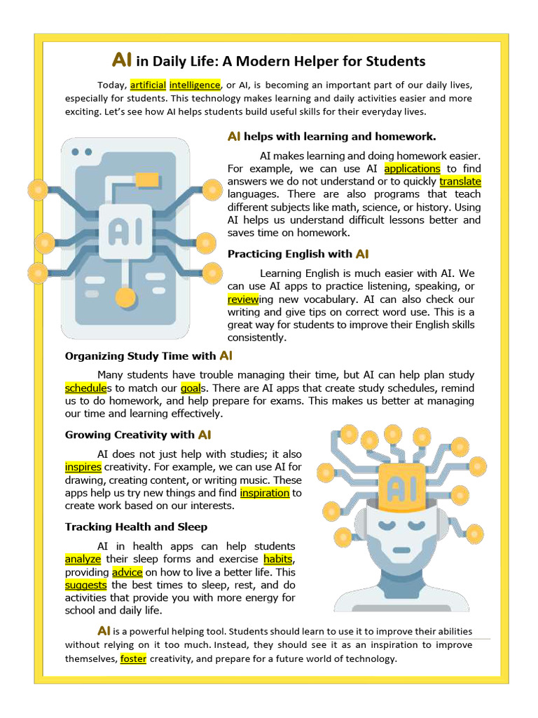 AI Tools for Student Success | PDF | Artificial Intelligence ...
