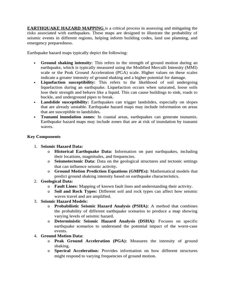 Earthquake and Landslide Hazard Mapping | PDF | Flood | Earthquakes