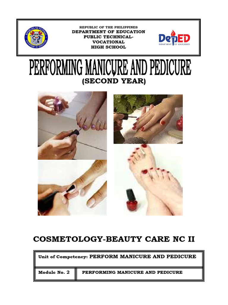 Performing Manicure Pedicure Module 2 | PDF | Nail (Anatomy)