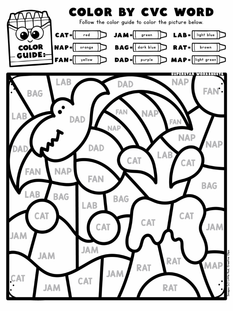 Color by CVC Word Short A | PDF