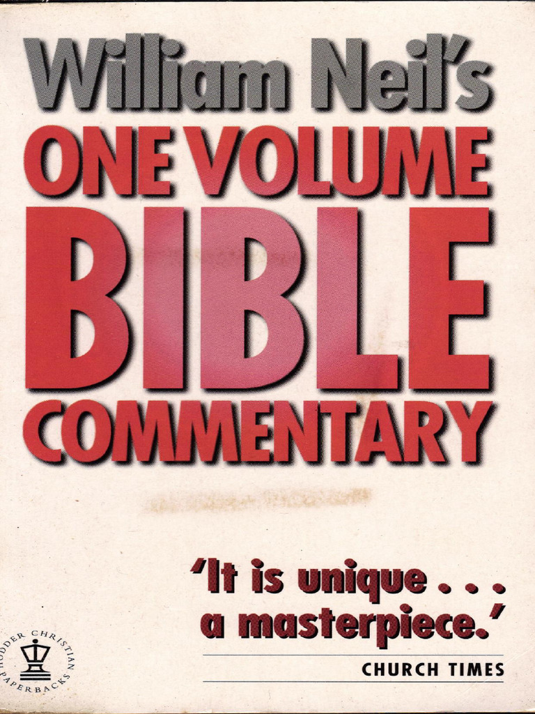 William Neil's One Volume Bible Commentary - William Neil - 1973 - Anna ...