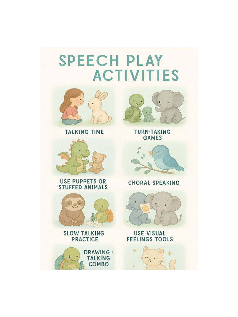 Speech Encourage Activities For Kids | PDF