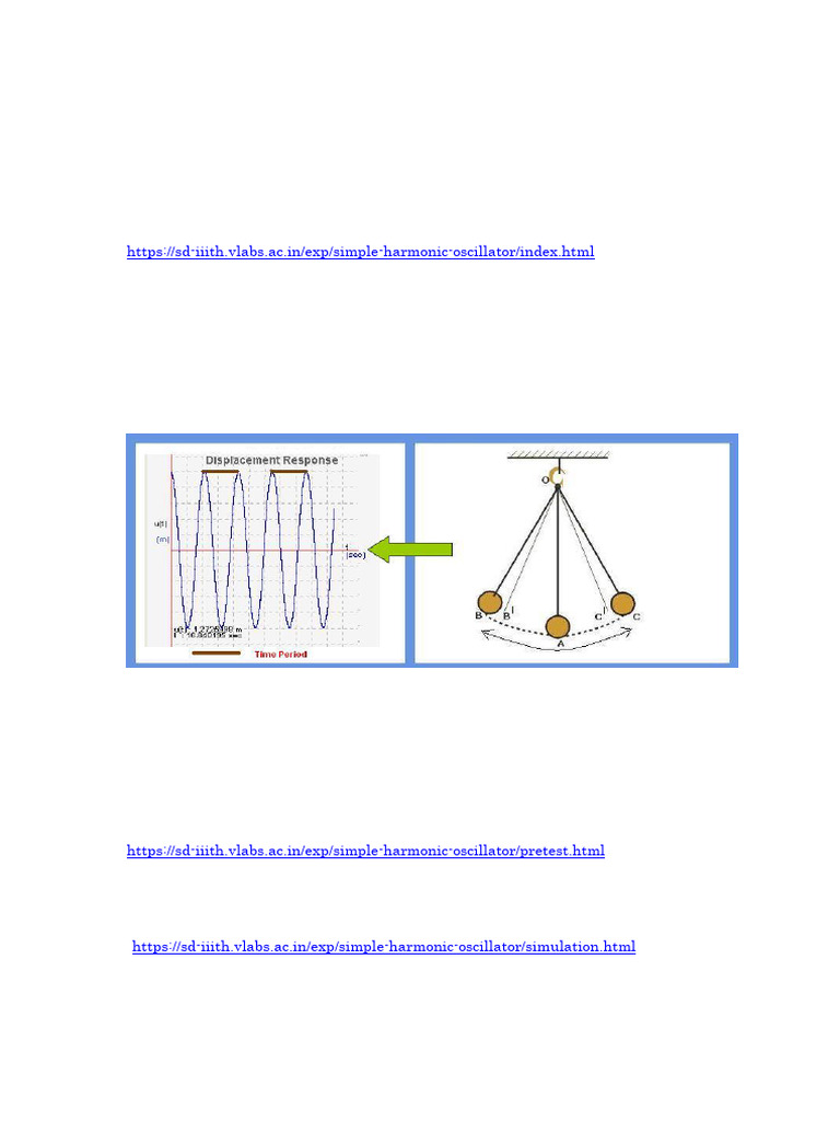 EAS 456 Project (Simple Harmonic Oscillator) | PDF | Oscillation | Physical Phenomena