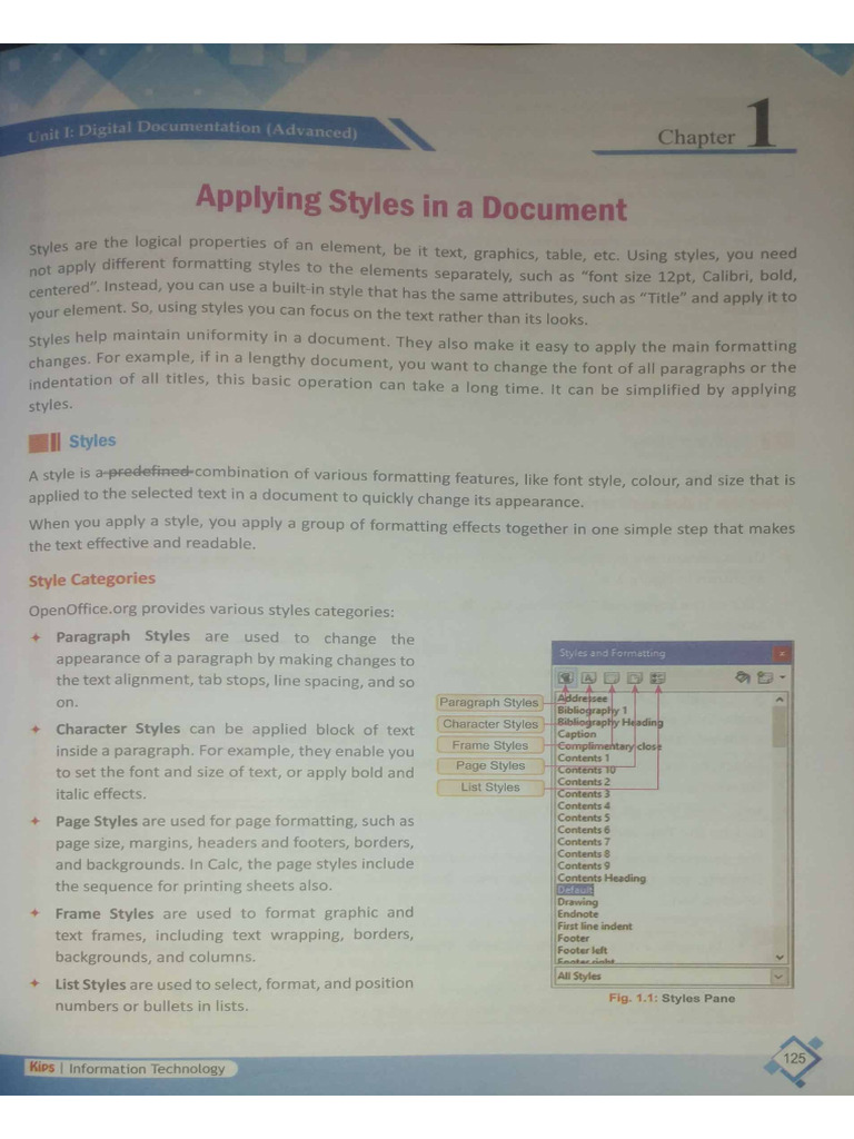 Applying Styles | PDF