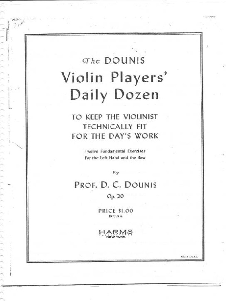 Dounis Op20 | PDF