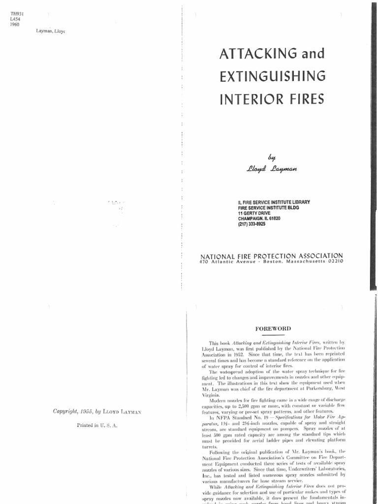 Lloyd Layman - Attacking Fire 1960 | PDF