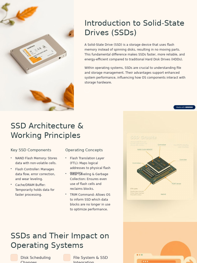 Introduction To Solid State Drives SSDs | PDF | Solid State Drive | Computer Data Storage