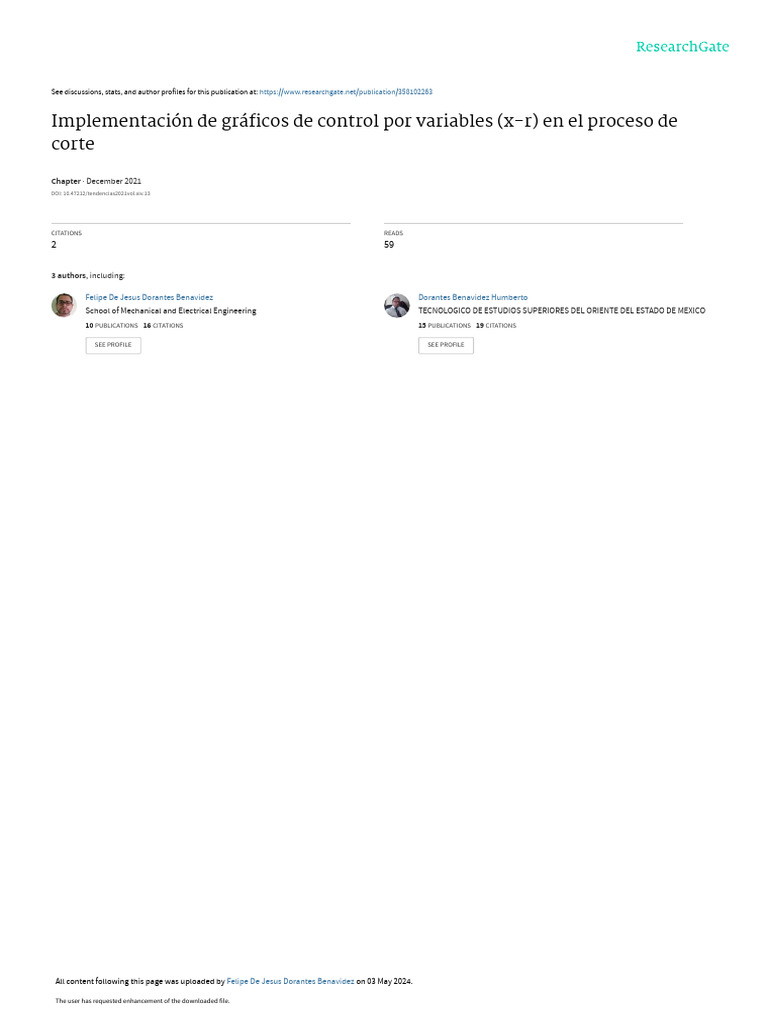 Implementacion de Graficos de Control Por Variable | PDF | Muestreo (Estadísticas) | Estadísticas