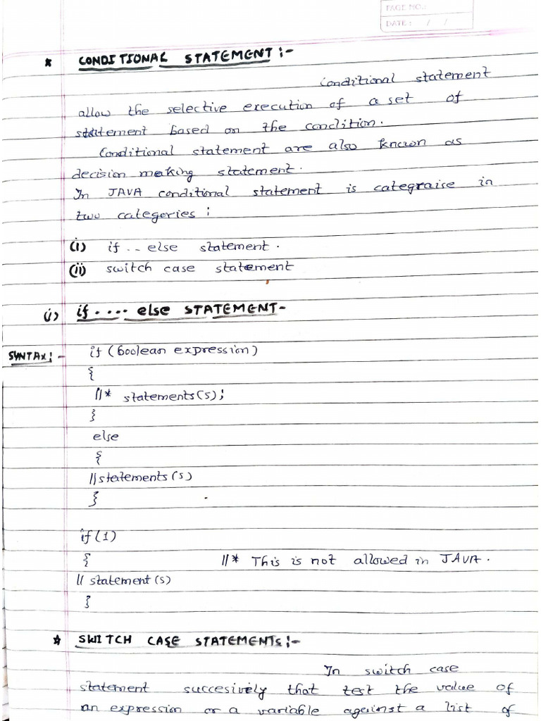 Conditional Statements | PDF