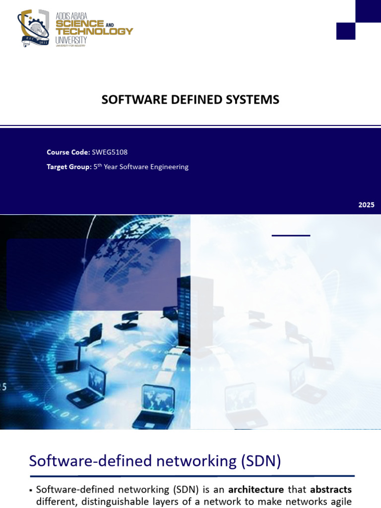 Chapter 3 - Software Defined Networking (SDN) - 250310 - 131758 | PDF | Computer Network | Cloud ...