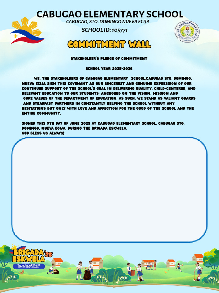 Commitment Wall | PDF