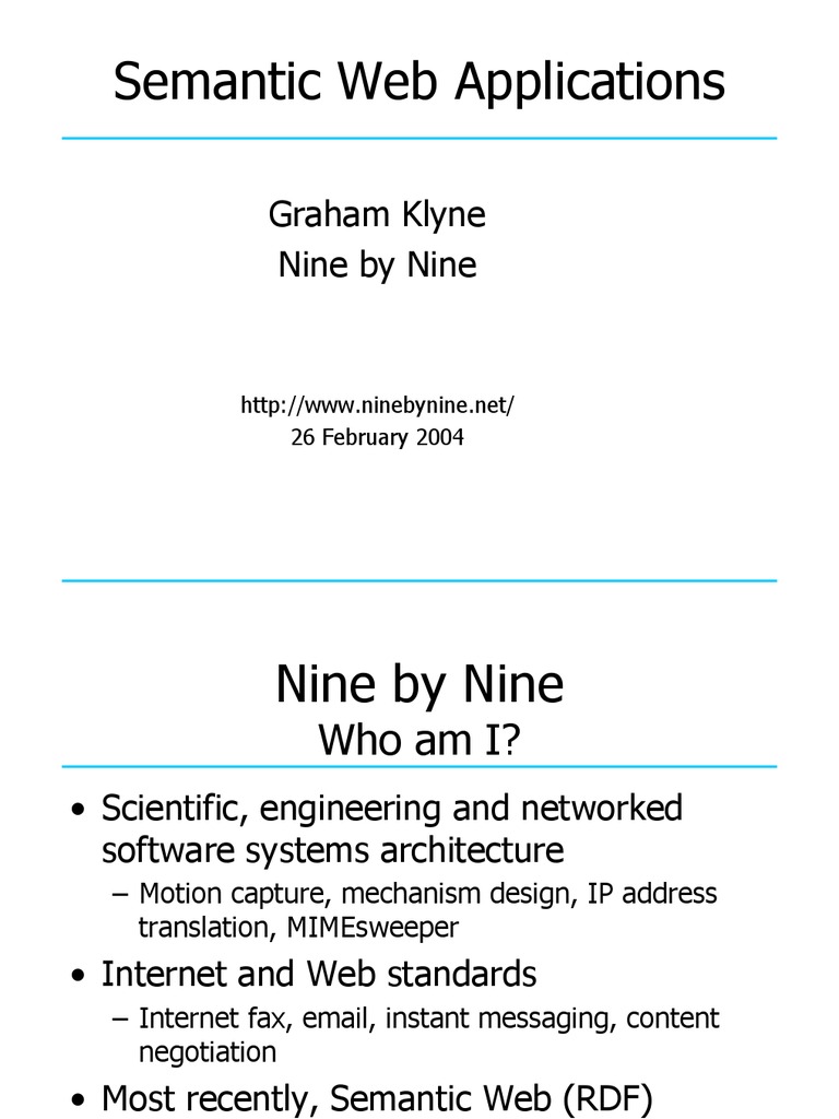 Semantic Web Applications | PDF | Resource Description Framework ...