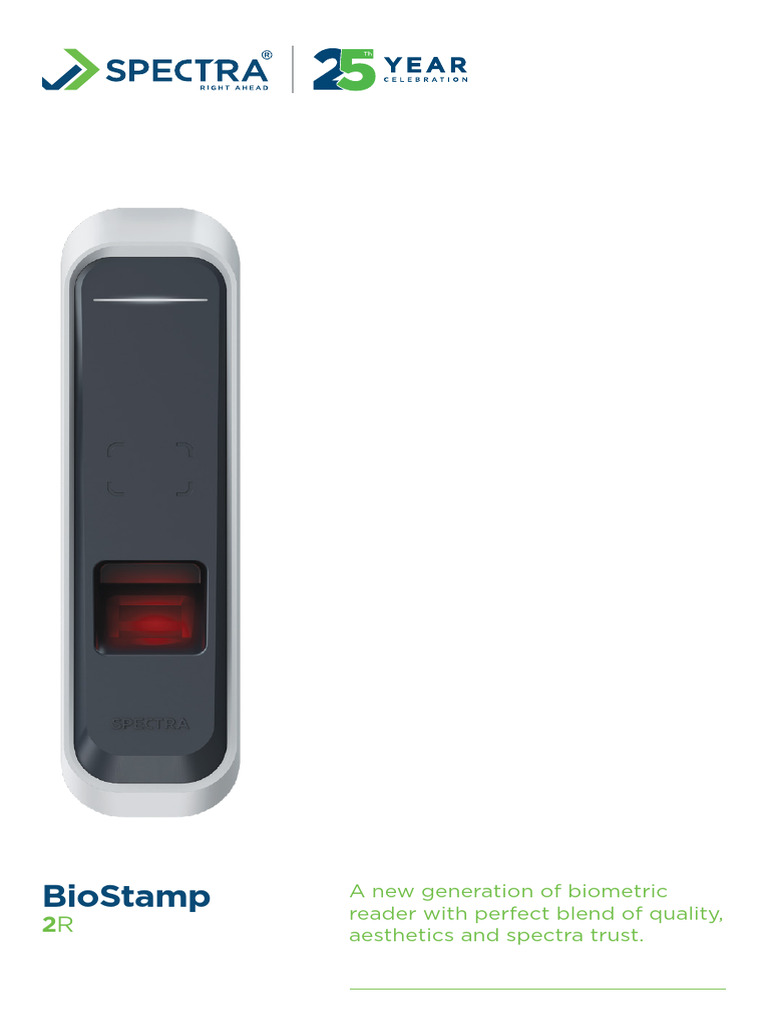 43 Biostamp 2r Brochure 01 010 | PDF | Fingerprint | Biometrics