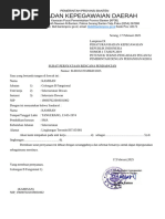 Surat Pemutakhiran Data Simasten | PDF