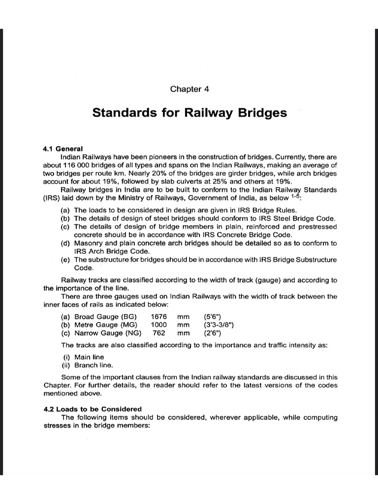 Standard For Railway Bridge | PDF
