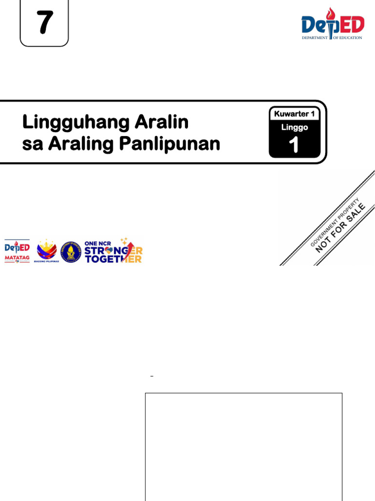LE AP 7 Q1 Week1 Final | PDF