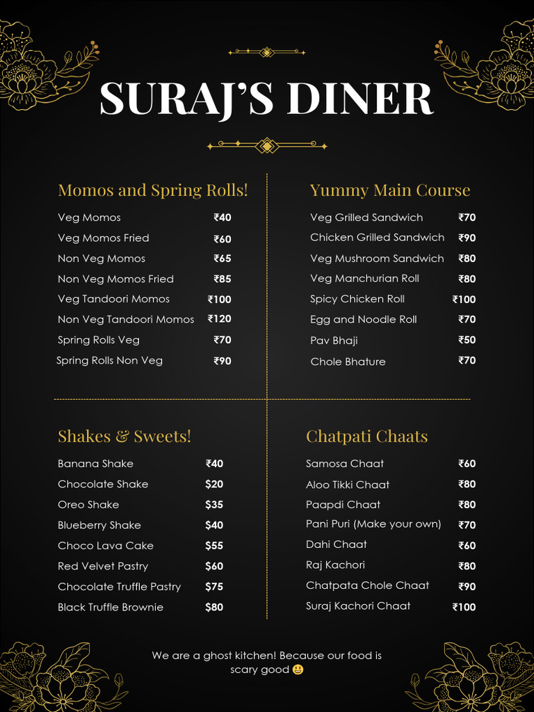 Suraj's Diner | PDF