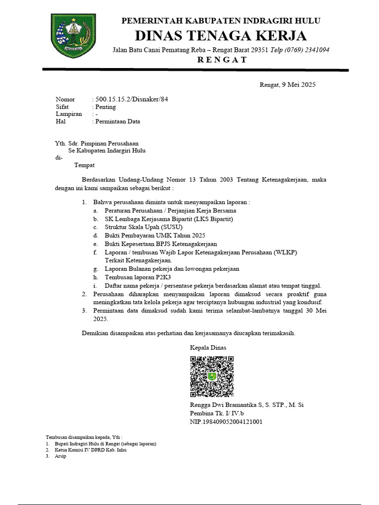 Permintaan Data | PDF