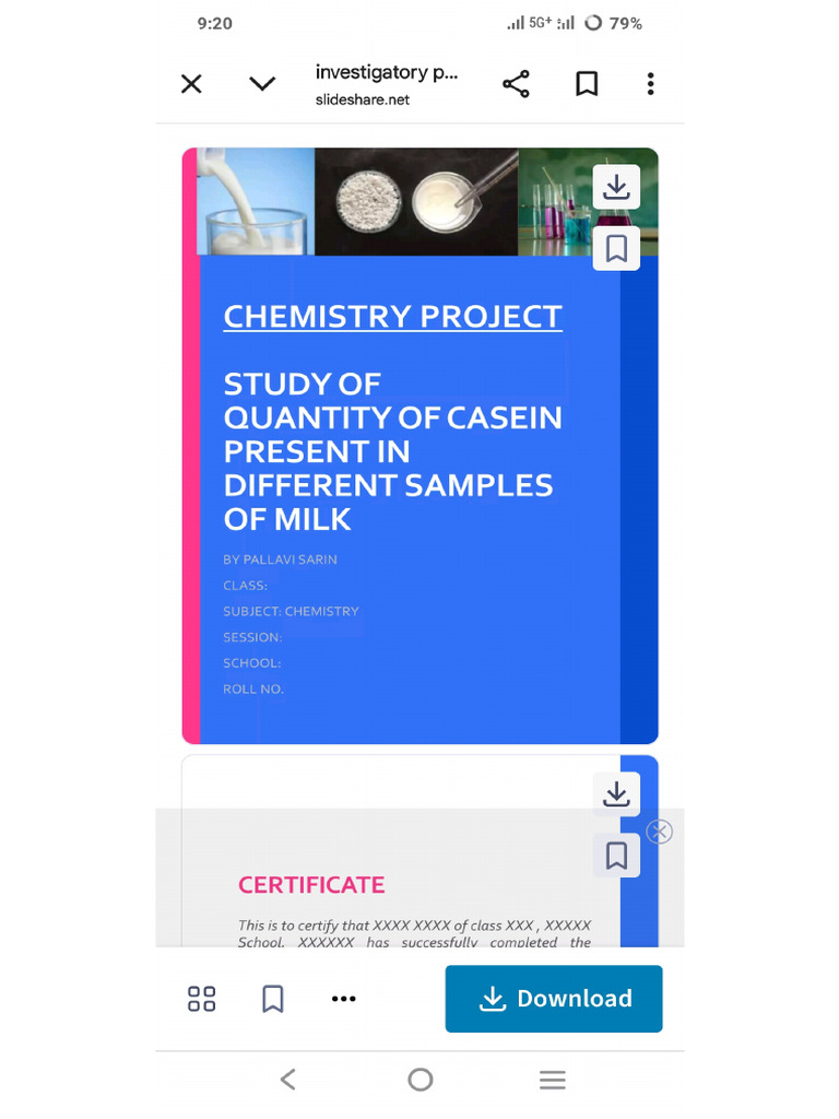 Chemistry Project 2 | PDF