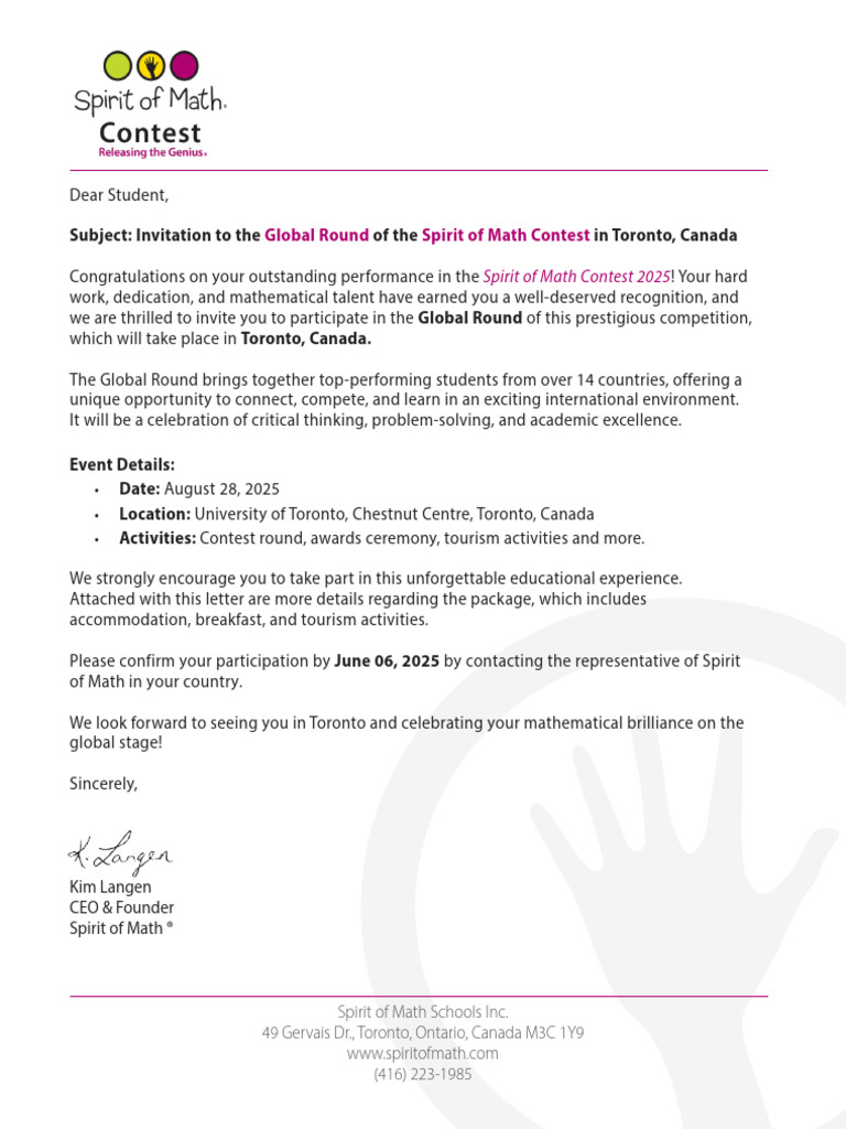 SoM Global Round Student Package | PDF | Fee | Insurance