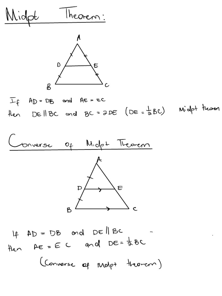 Midpoint Theorem | PDF