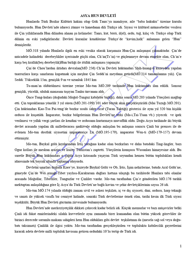 İslam Öncesi̇ TTK | PDF