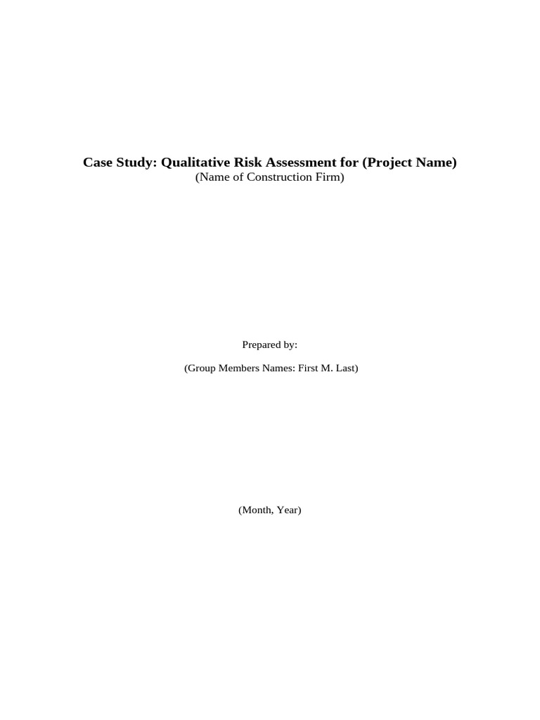 Case Study Report - CEnC 154 | PDF | Digital Object Identifier ...