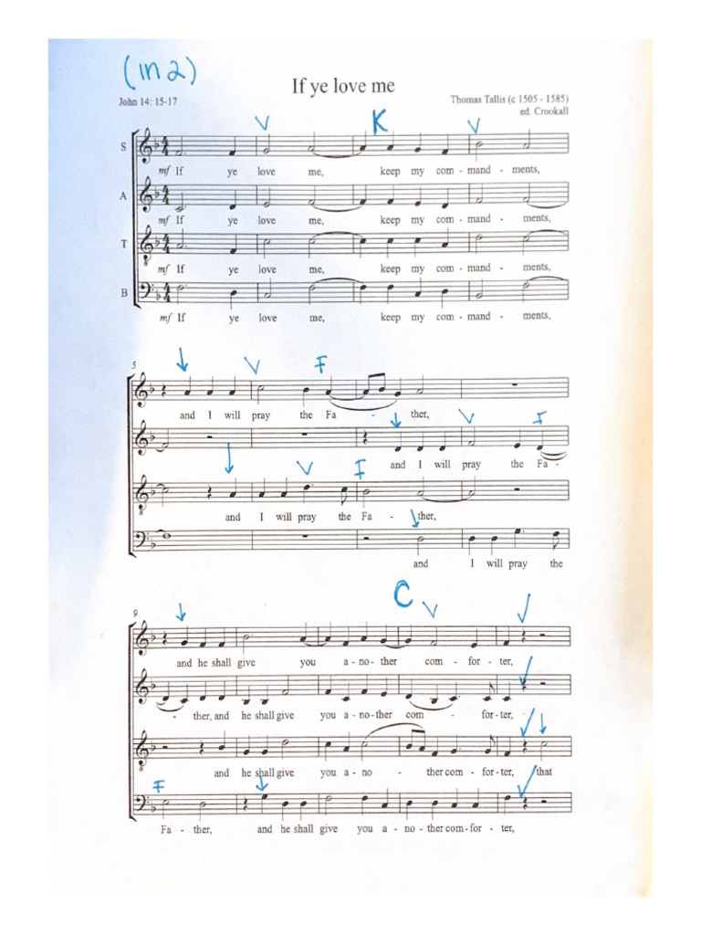 Tallis Score Marked | PDF