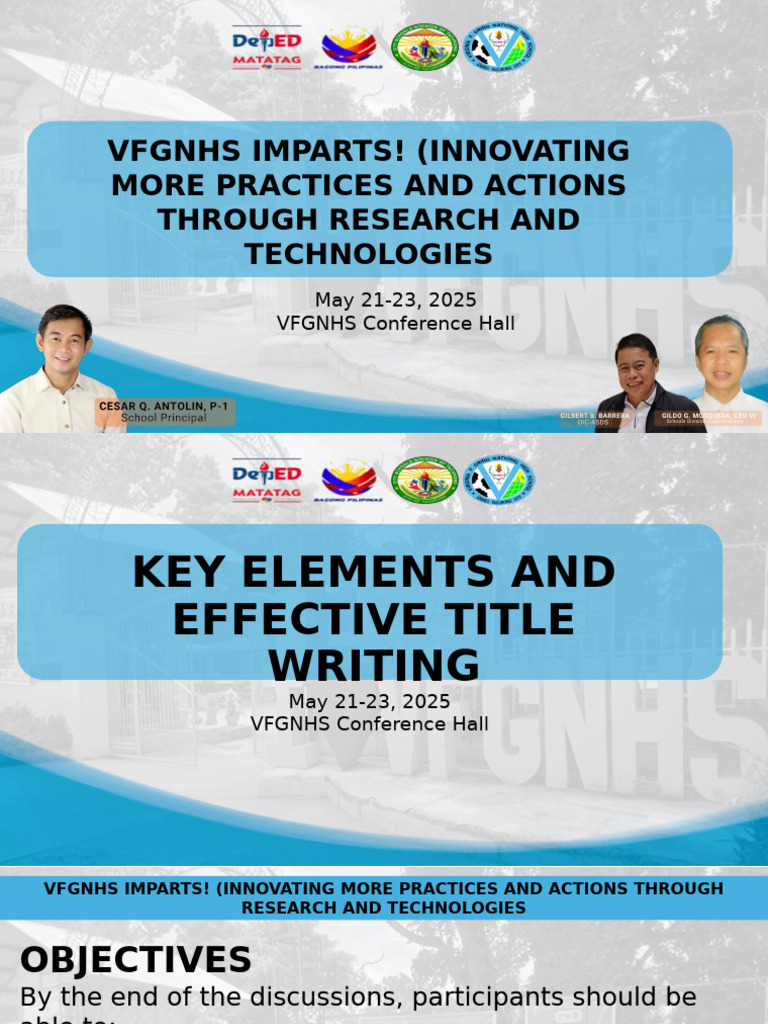 Writing Effecive Research Title | PDF | Psychology | Behavioural Sciences