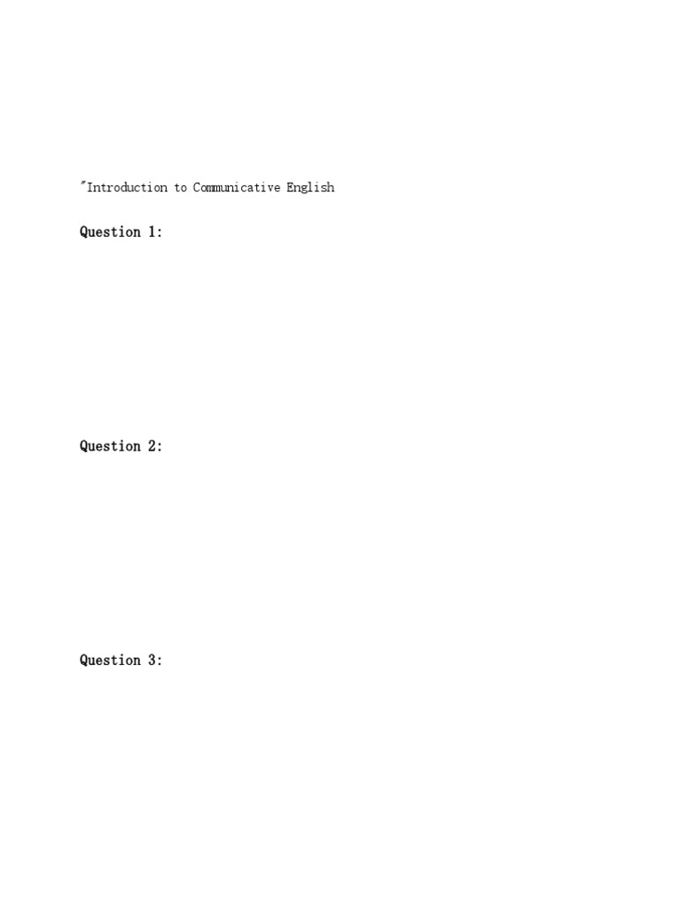 Communicative English Fundamentals Guide | PDF | Part Of Speech ...