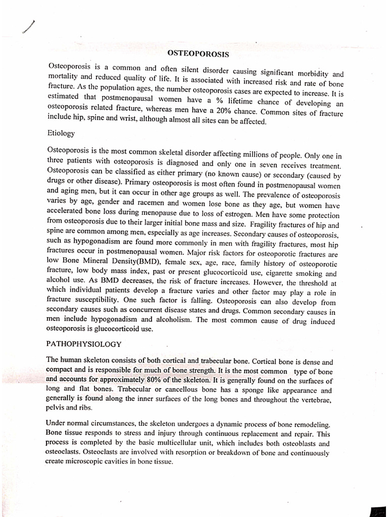 Osteoporosis - Therapy | PDF