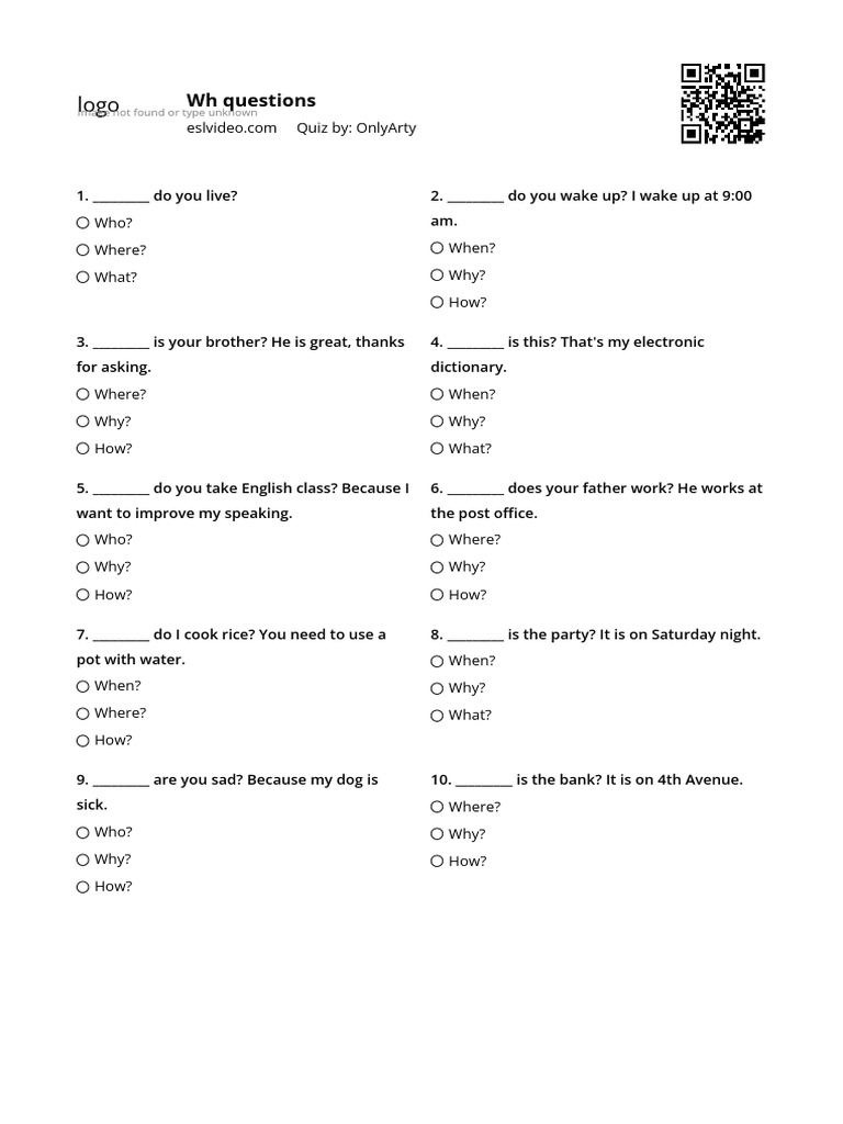 WH Questions | PDF