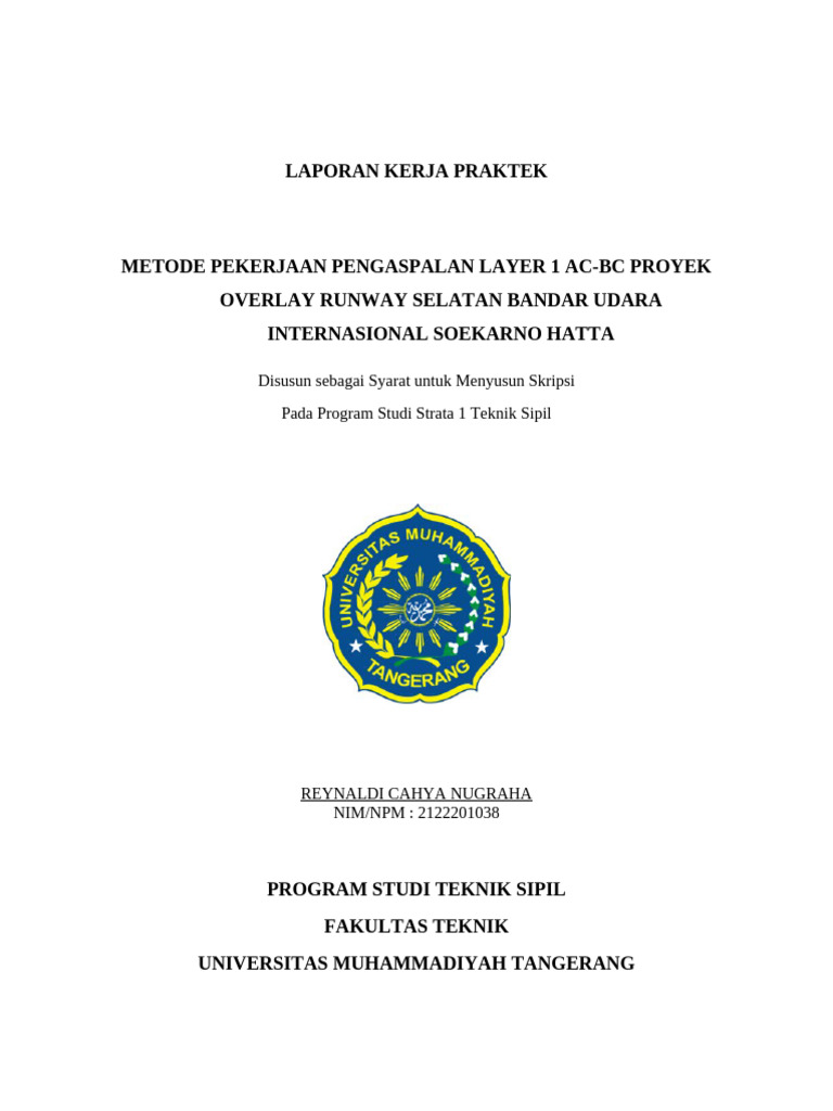 Laporan KP Reynaldi C.N | PDF