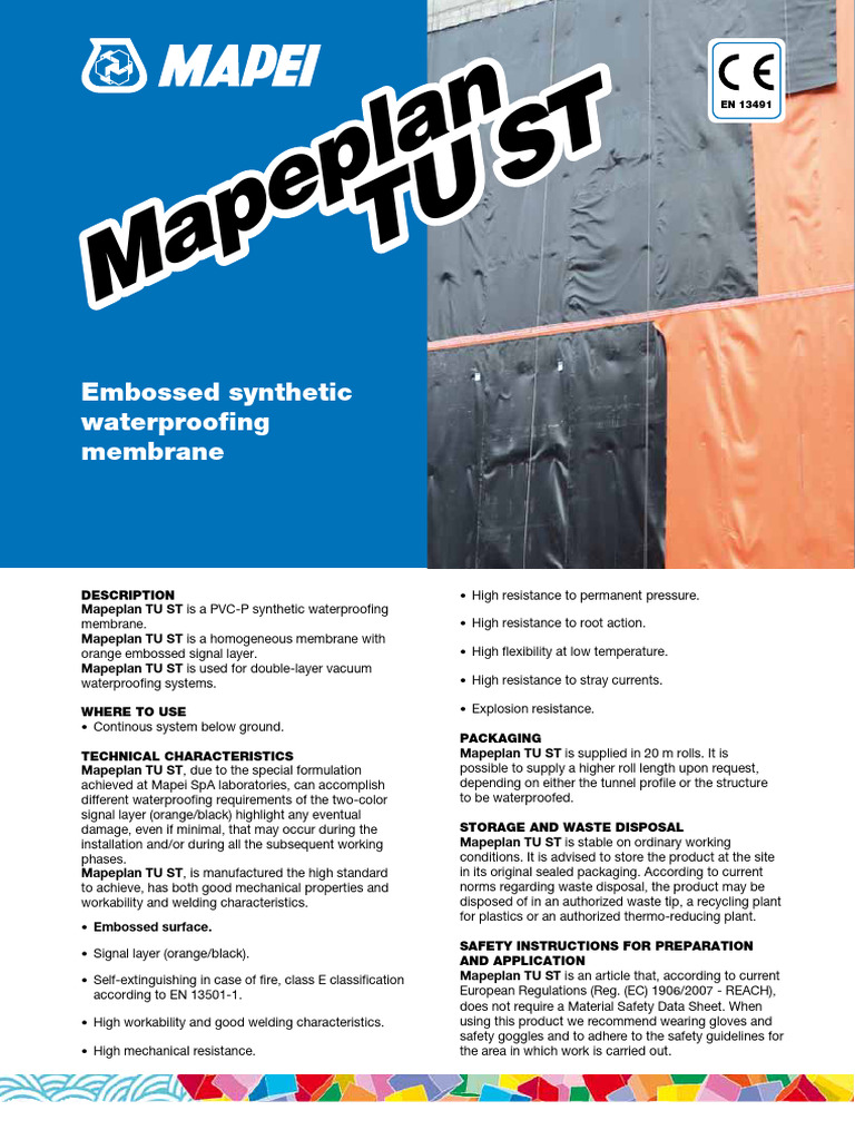 1 2187 Mapeplan Tu ST GB | PDF | Membrane | Waste