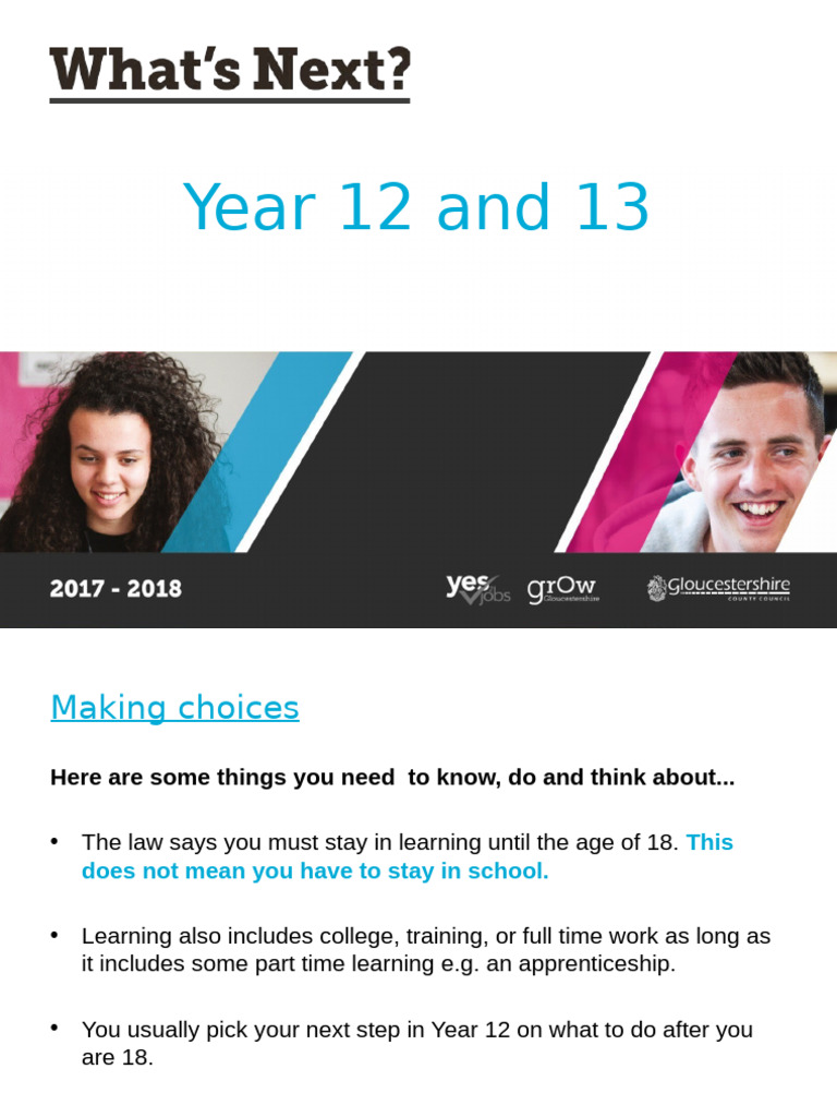 Year 12-13 Career and Study Choices Guide | PDF | Apprenticeship ...