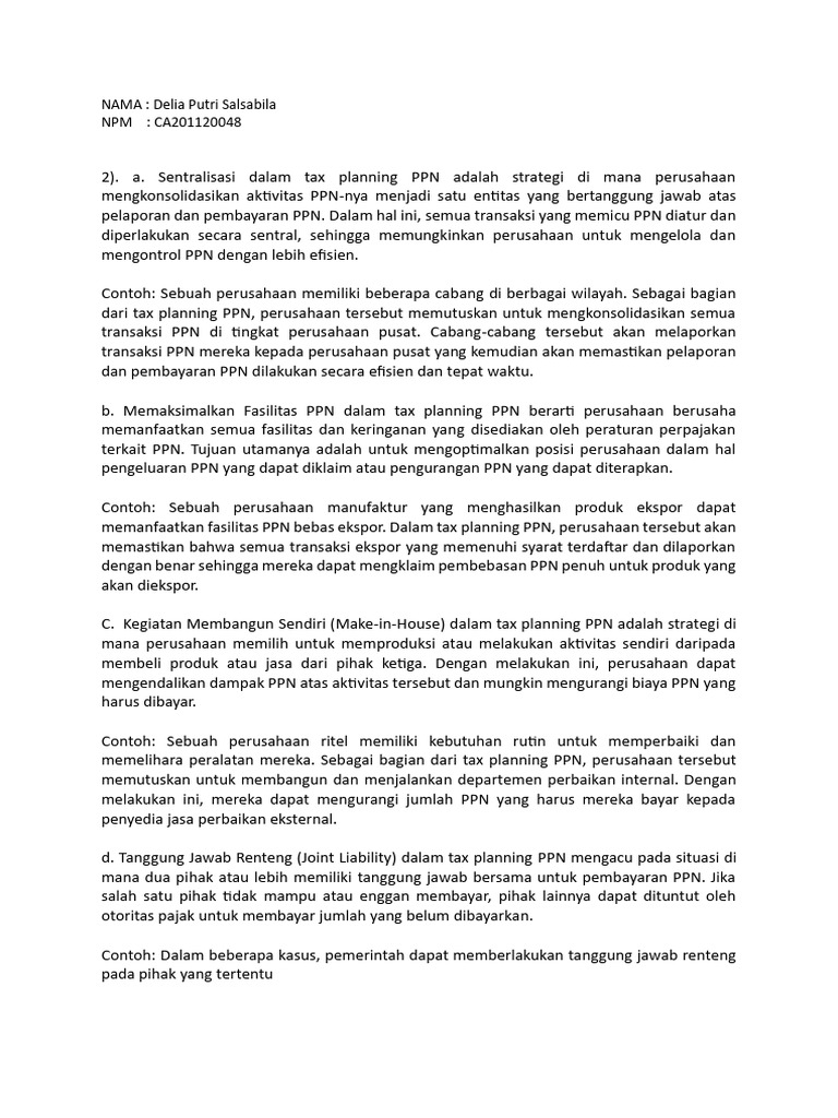 Uas Manajemen Perpajakan | PDF