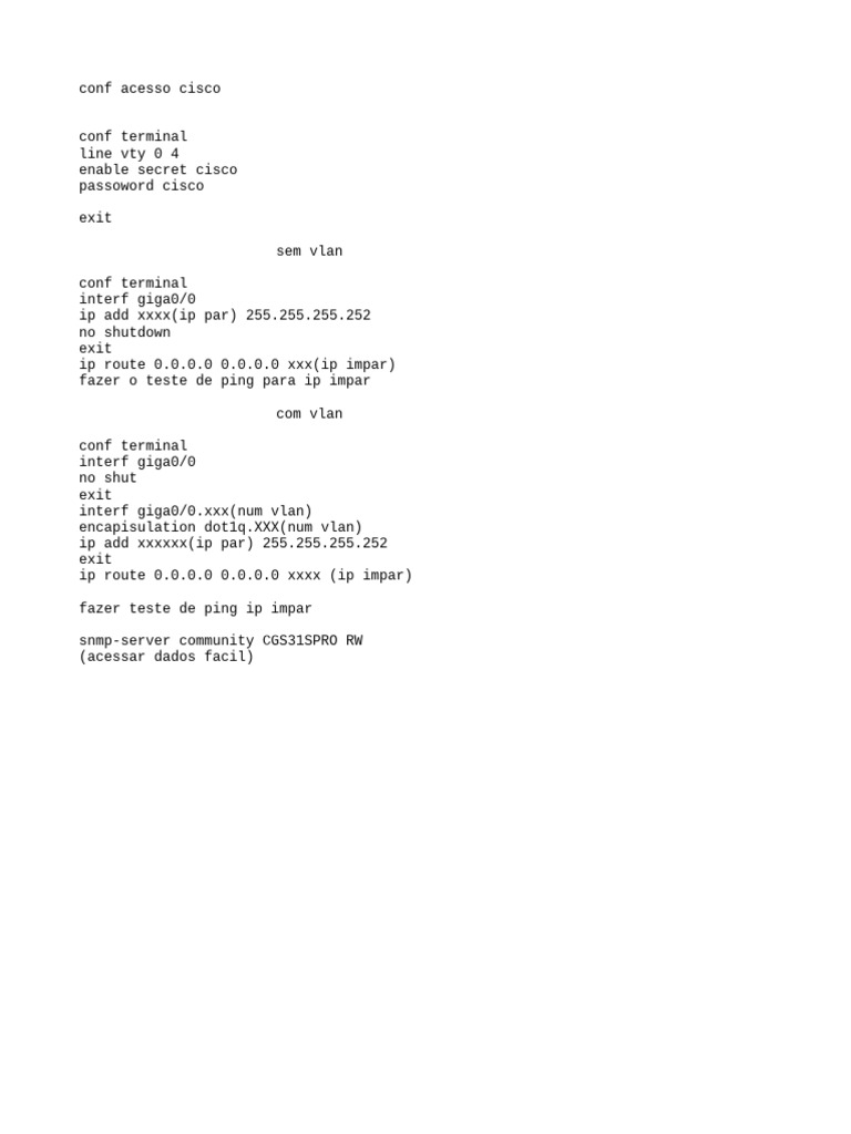 Conf Acesso Cisco 2 | PDF