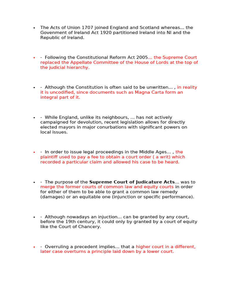 The Acts of Union 1707 Joined England and Scotland Whereas | PDF ...