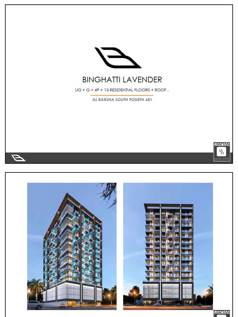 Binghatti LAVENDER ALL FLOOR PLANS PRESENTATION | PDF | Military Operations | Battles