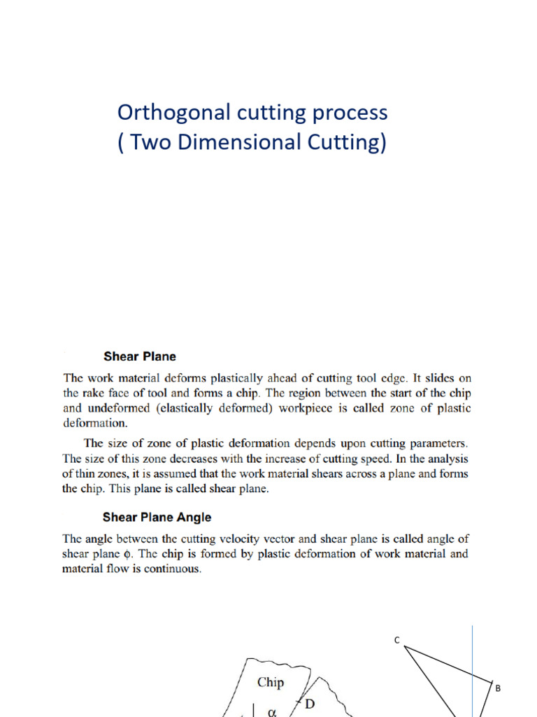 MERCHANT CIRCLE Derivation of Shear Angle | PDF