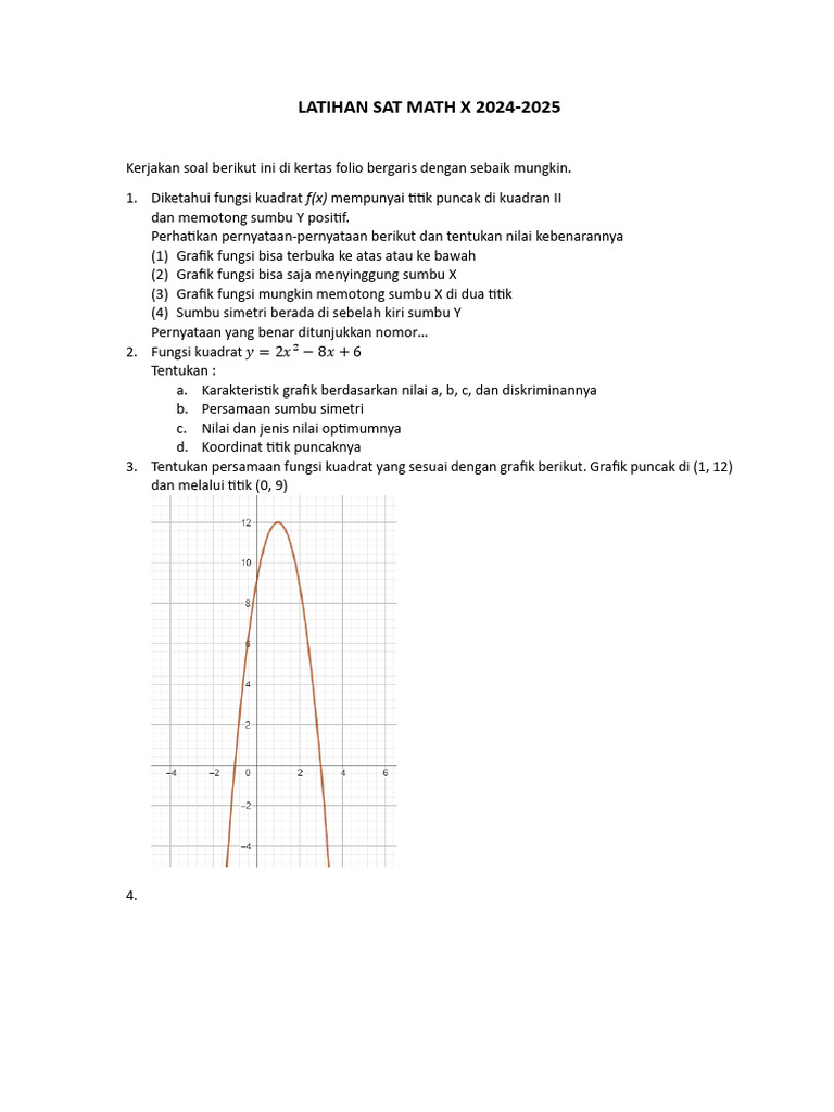 Latihan SAT 2024-2025 | PDF