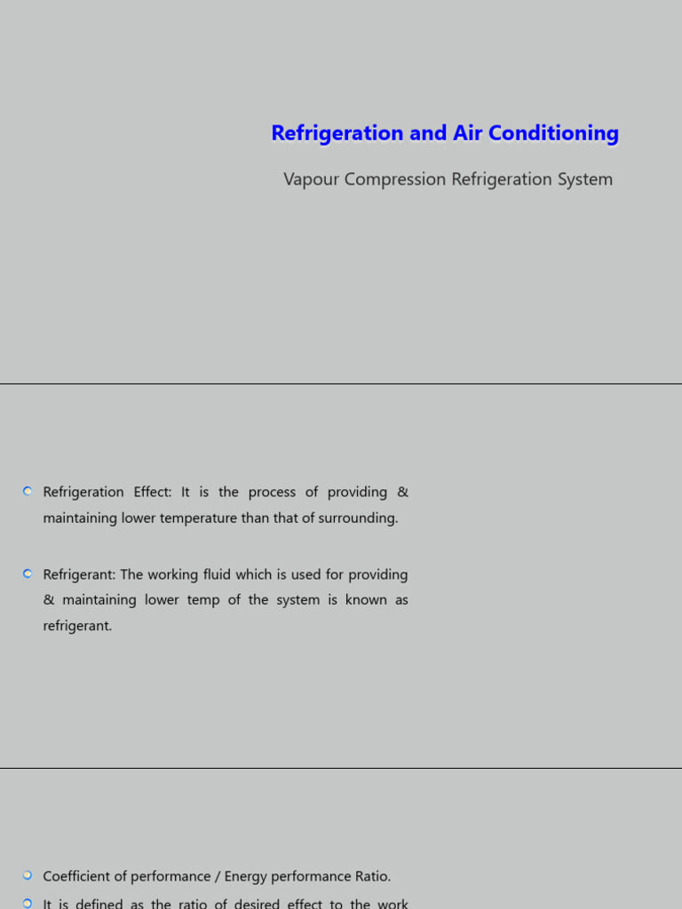 Vapour Compression Refrigeration System1711363440478 Invert | PDF