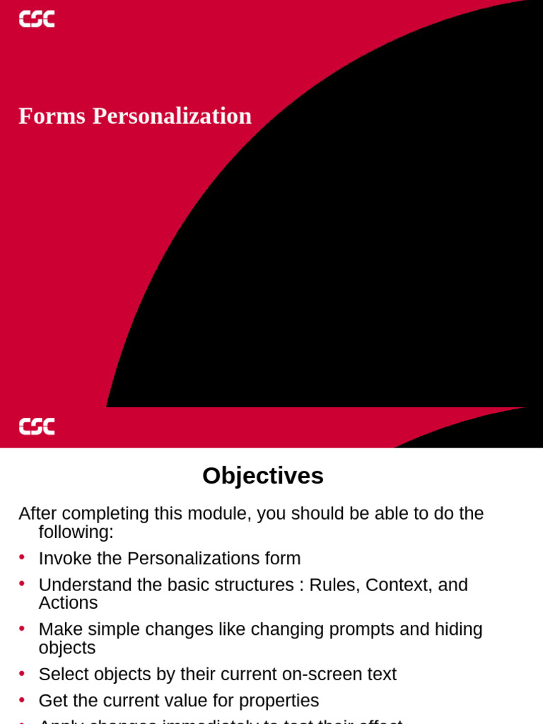 Forms Personalization | PDF | Software Development | Computer Science