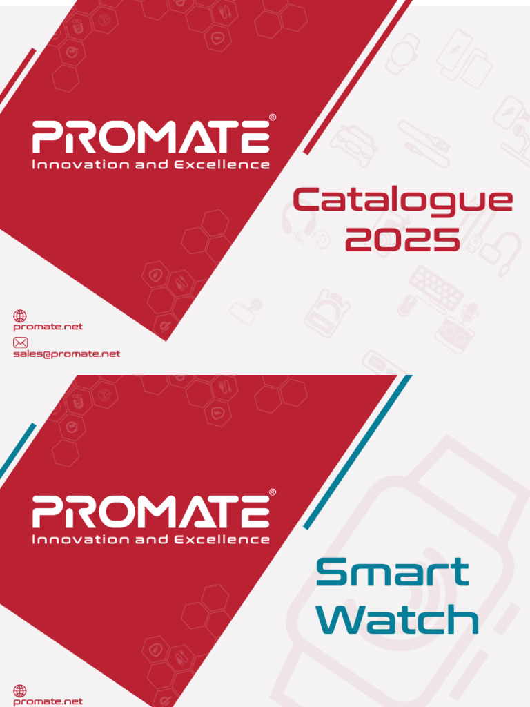 Promate E-Catalogue 2025 | PDF | Smartwatch | Consumer Electronics