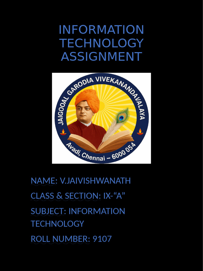 Information Technology Assignment | PDF