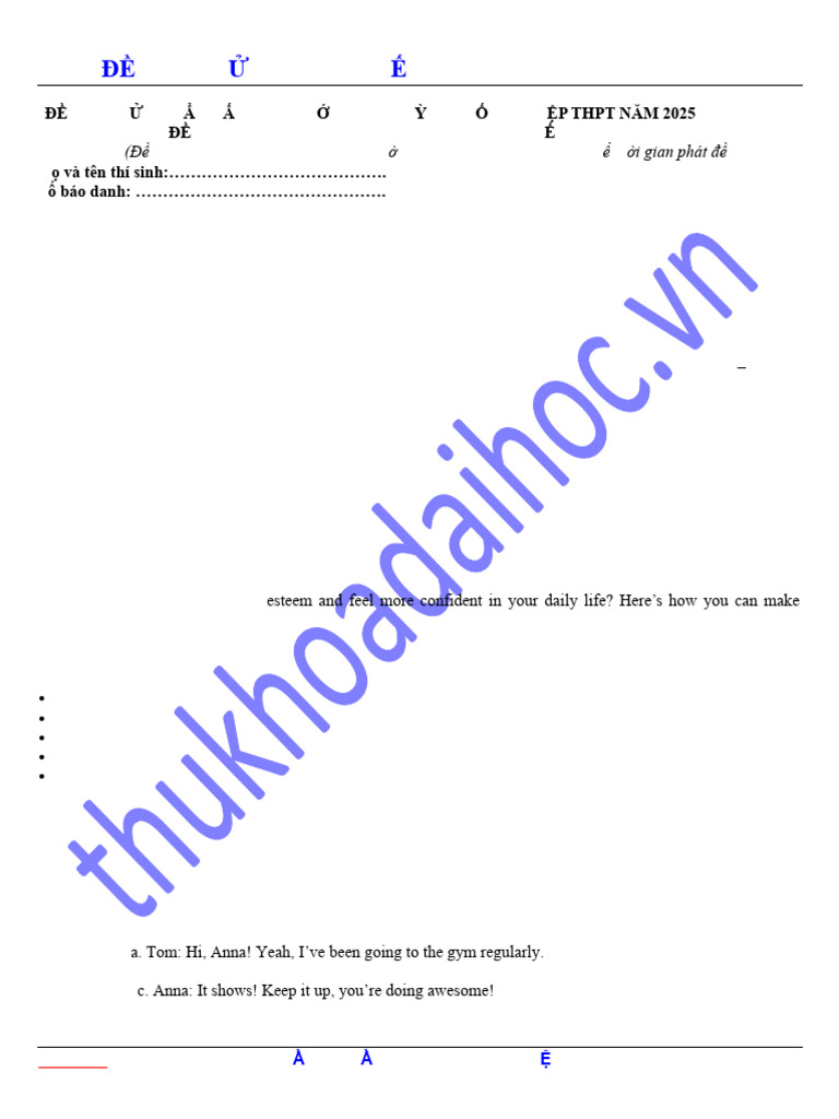 De Soan Theo Cau Truc de Minh Hoa Bo Giao Duc Va Dao Tao 2025 Lan 01 | PDF | Cognition