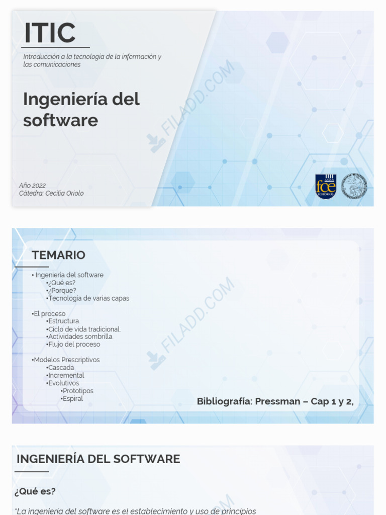 ITIC 13 - InG en Software | PDF | Software | Ingeniería de software